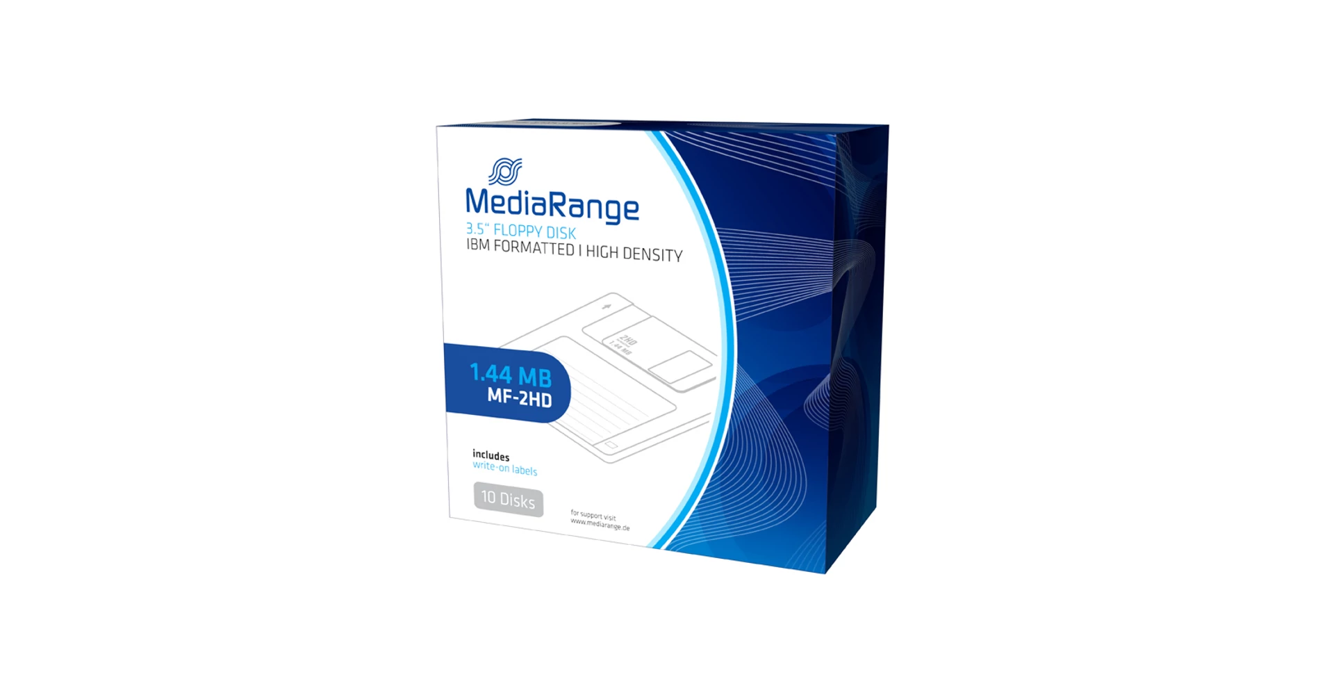 MEDIARANGE 2HD 1,44MB FLOPPY LEMEZ MR200 (10)